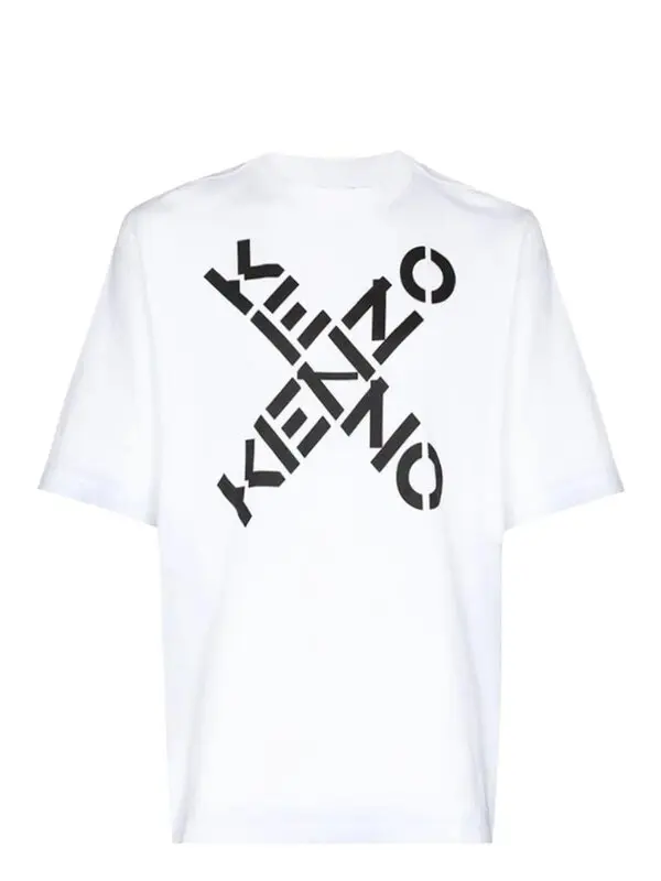 Kenzo T-shirt With Round Neck And Short Sleeves - White