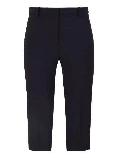 Elisabetta Franchi Cropped Satin-trim Trousers - Black