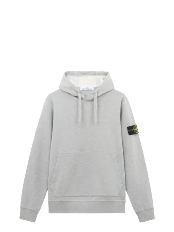 Stone Island Compass Badge Hoodie - Grey
