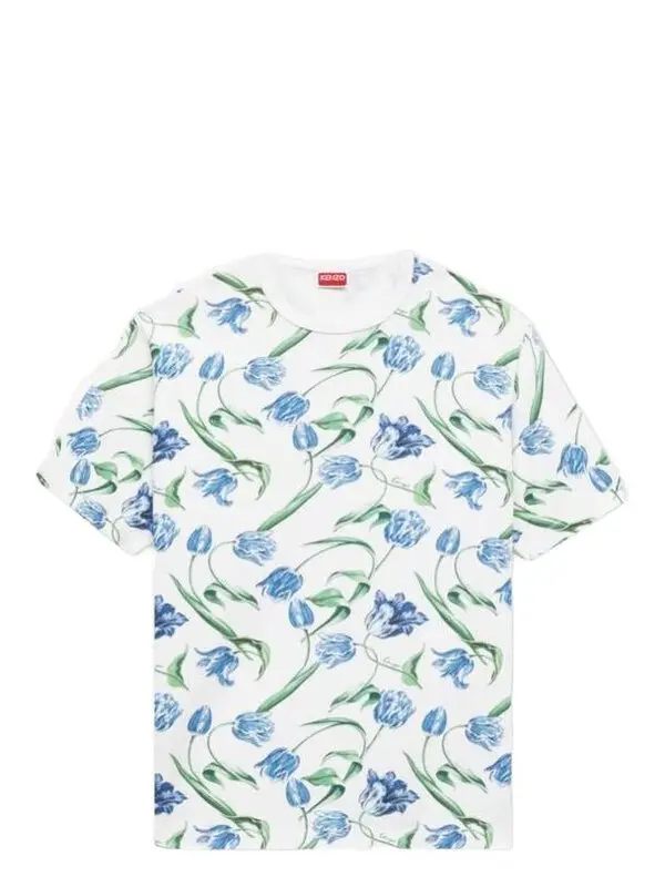 Kenzo Tulip' T-shirt In Cotton - White