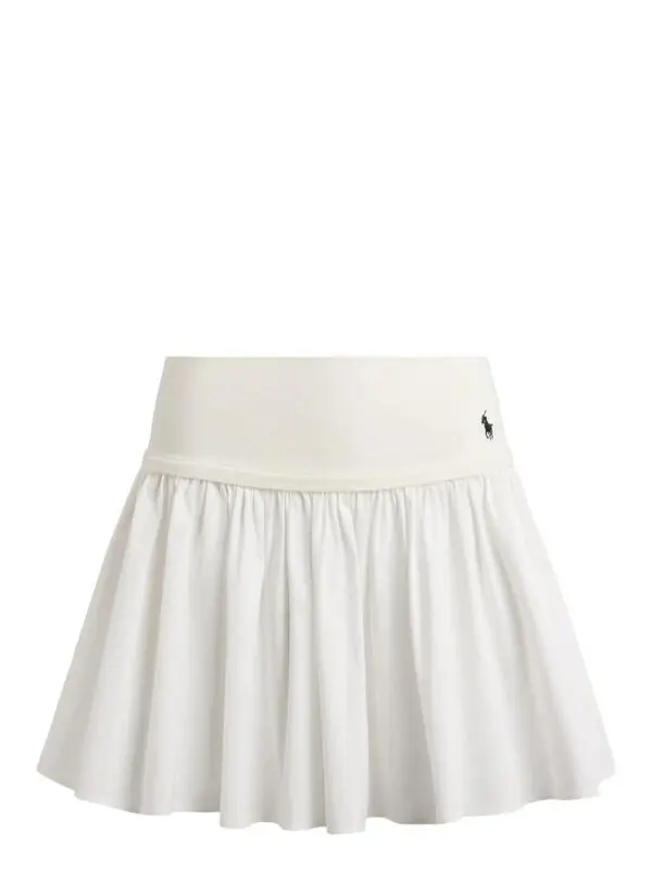 Polo Ralph Lauren Lila Pleated A-line Skirt - White