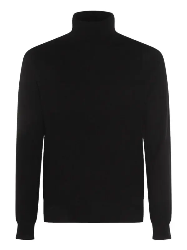 Malo Turtleneck Long-sleeved Jumper - Black