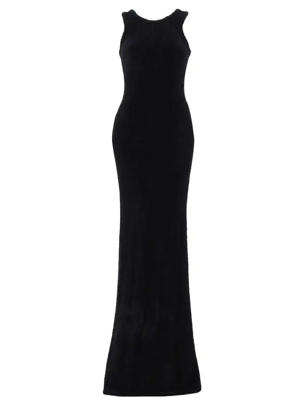 Saint Laurent Sleeveless Maxi Dress - Black