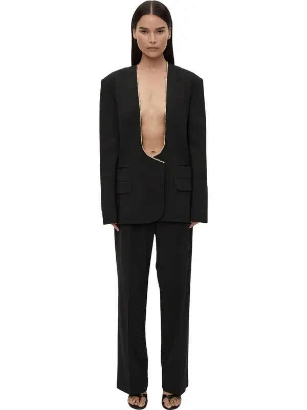 Christopher Esber Redux Wool Trousers - Black
