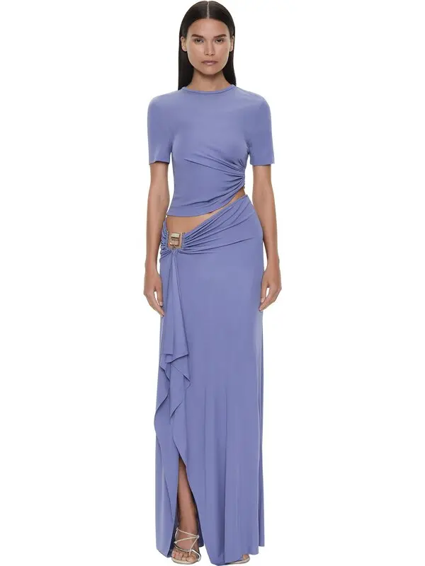 Christopher Esber Bezel Quartz Cascade Skirt - Purple
