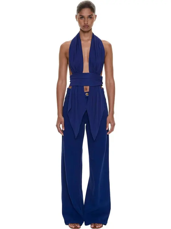 Christopher Esber Relaxed Wide-leg Denim Jeans - Blue
