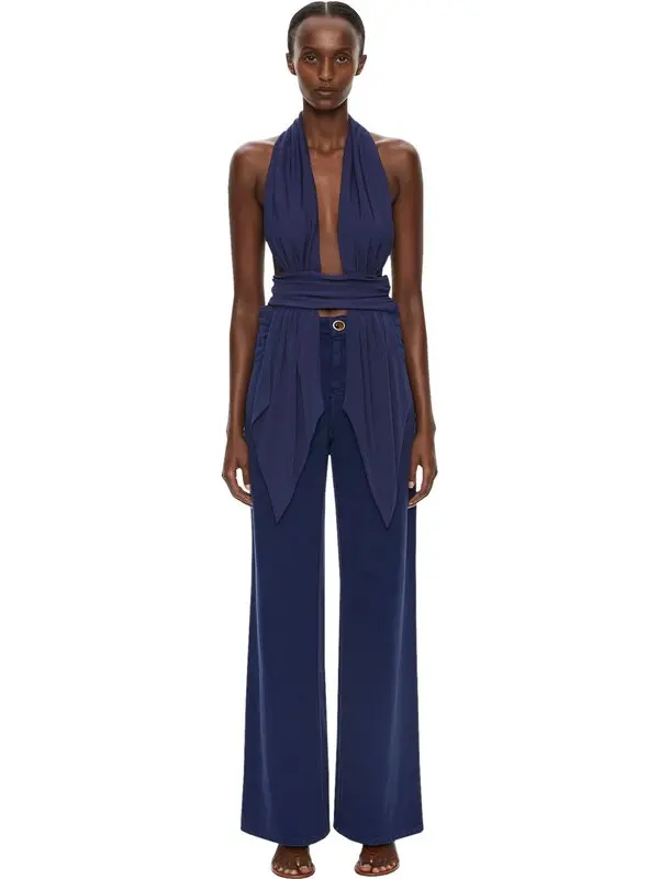 Christopher Esber Relaxed Wide-leg Denim Jeans - Blue