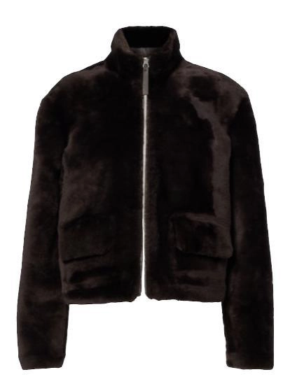 Proenza Schouler Shearling Zip-up Jacket - Black