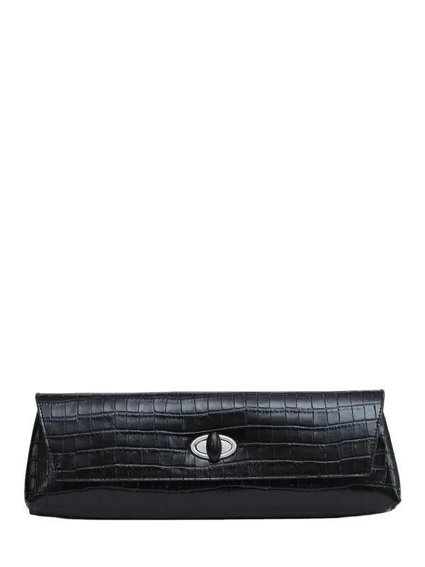 Christopher Esber Buki Embossed Clutch - Black