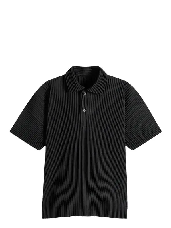 Issey Miyake Short-sleeved Polo Shirt - Black