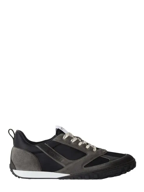 Givenchy Glide Sneakers In Nylon And Suede - Gray/black