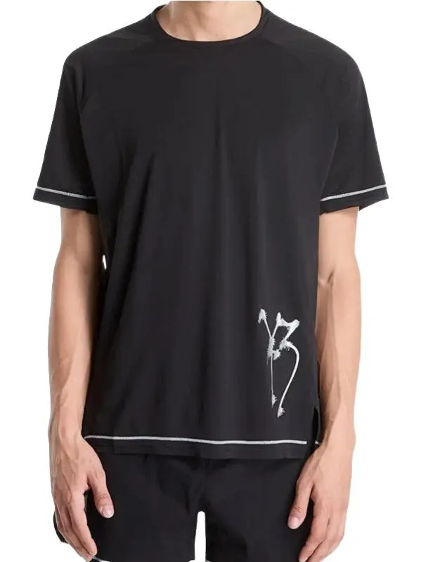 Y3 Chito Graphic Printed Crewneck T-shirt - Black