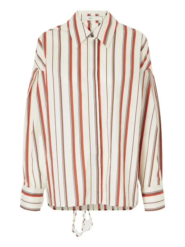SIR. Striped Long Sleeve Shirt - Cream
