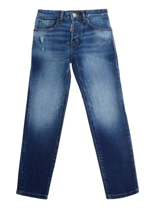 Dsquared2 Belt-loop Straight-leg Jeans - Blue