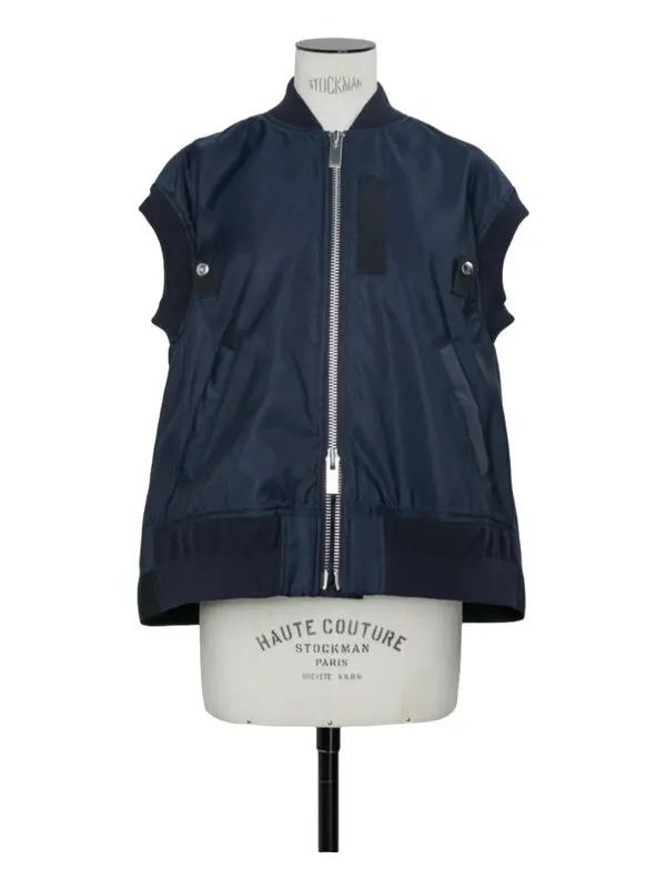 Sacai Nylon Twill Vest - Navy