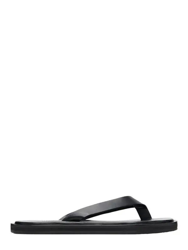 Studio Nicholson Leather Flat Sandals - Black