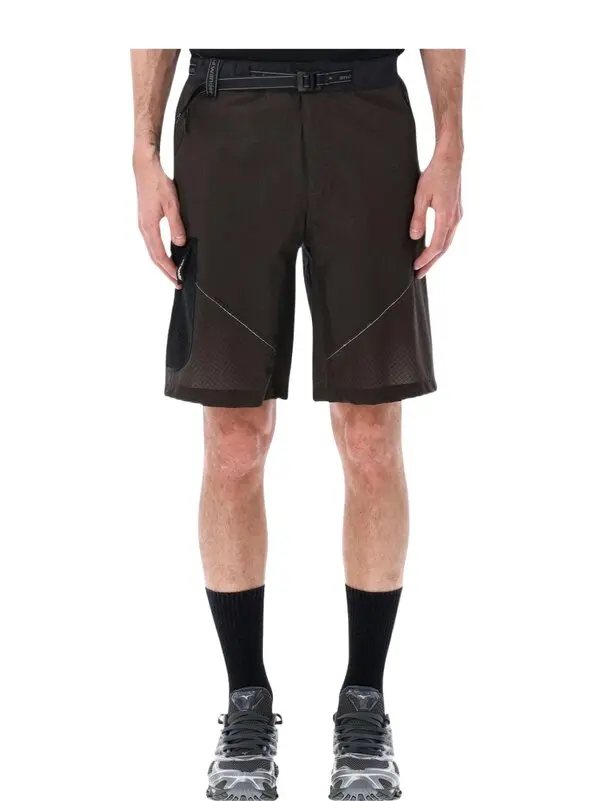 AND WANDER Breath Rip Mesh Pocket Shorts - Black