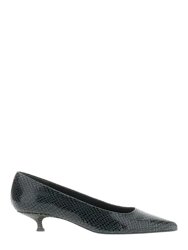 AeydĒ Pointed-toe Kitten Heels - Black