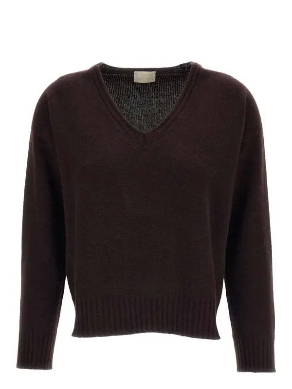 DRUMOHR Long-sleeved V-neck Sweater - Black