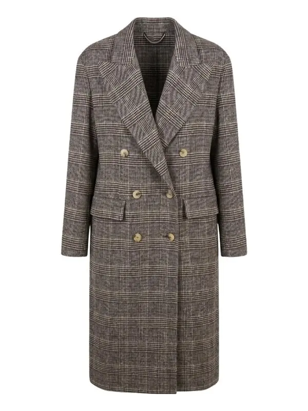 Ermanno Scervino Double-breasted Plaid Coat - No