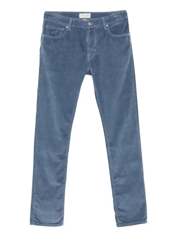 Jacob Cohen Bard Slim-fit Corduroy Trousers - Blue