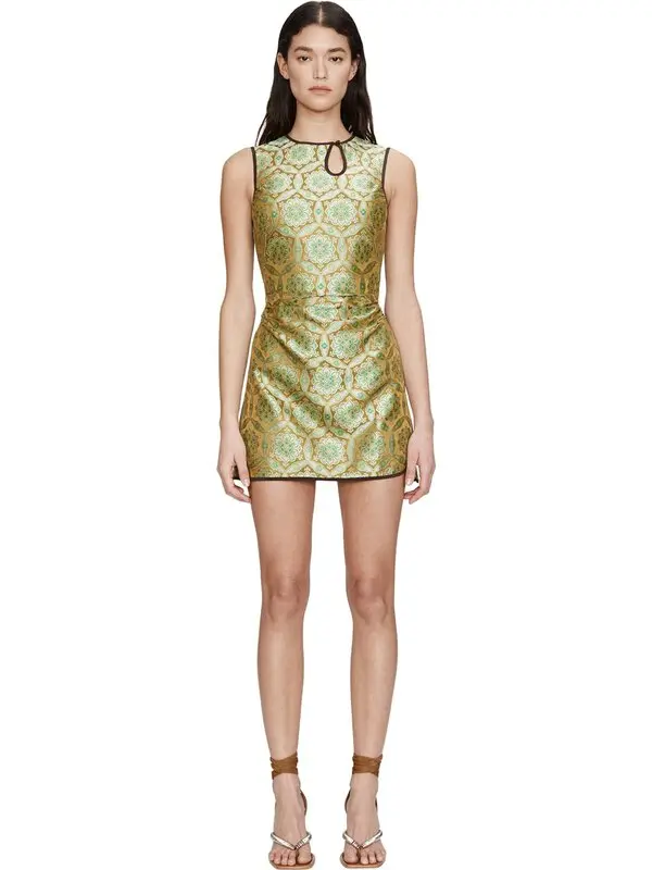 Christopher Esber Palmira Loophole Mini Tank Dress - Green