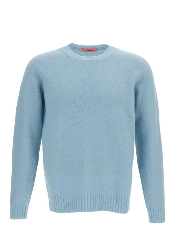 DRUMOHR Long Sleeve Crewneck Sweater - Blue