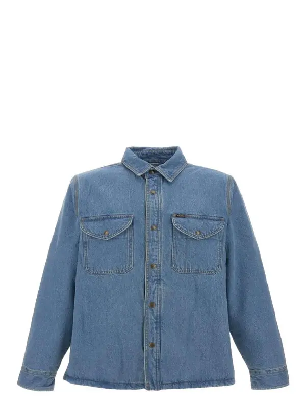 Filson Long-sleeved Denim Trucker Jacket - Blue