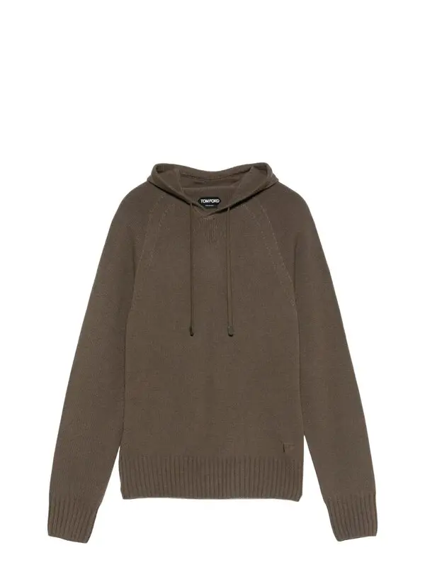 TOM FORD Hooded Sweater - Brown