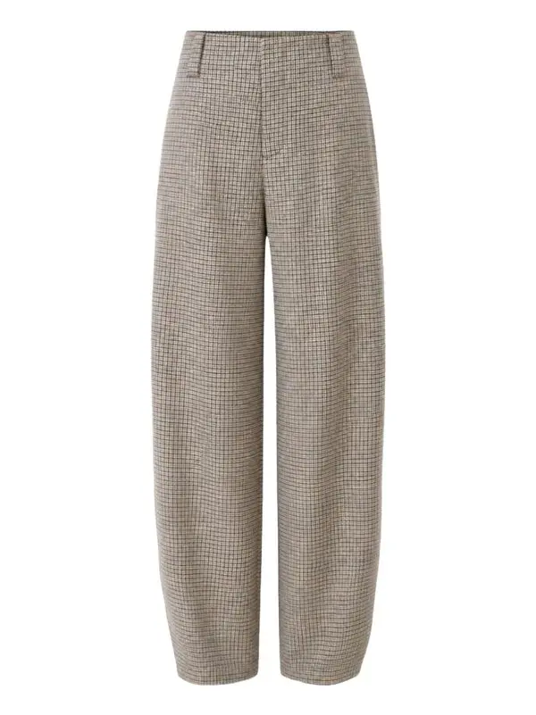 Closed Barlie Checked Wide-leg Trousers - No