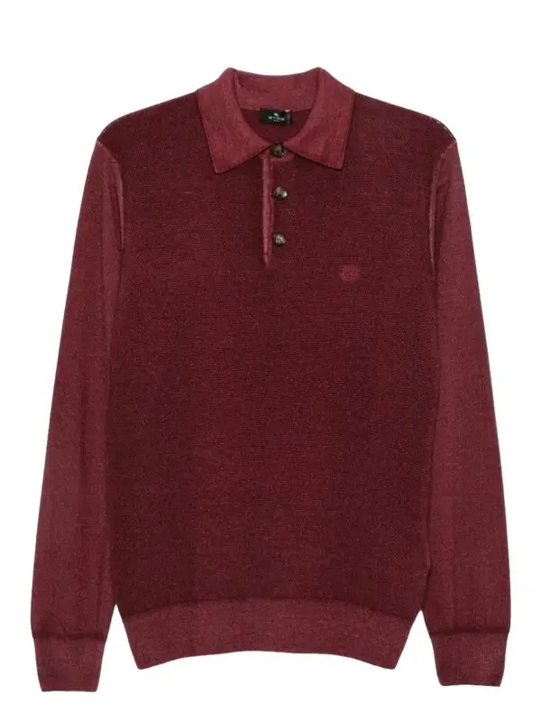 Etro Embroidered-logo Sweater - Brown