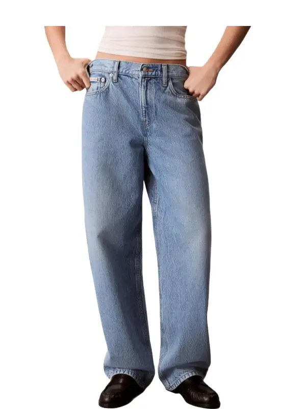 Calvin Klein High-rise Straight-leg Jeans - Light Blue