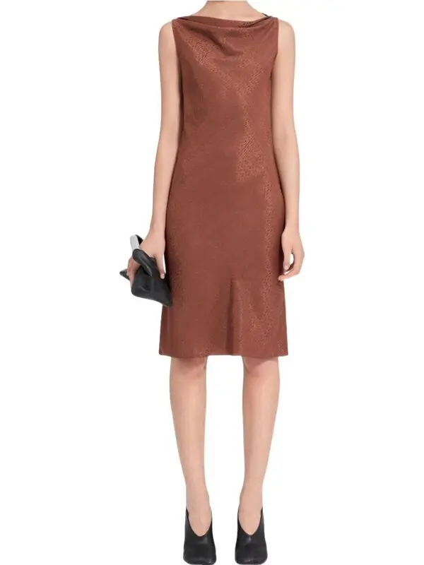 MAISON MARGIELA Jacquard Dress - Light Brown