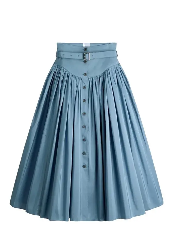 Dior Dioriviera Pleated Mid-length Skirt - Light Blue