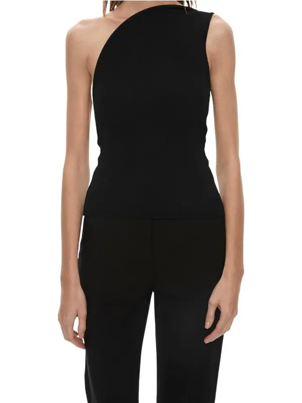 Christopher Esber Sleeveless Asymmetric Top - Black