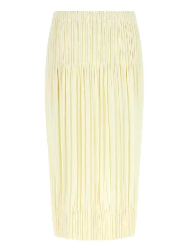 Issey Miyake Midi Skirt With Patch Pockets - Nude