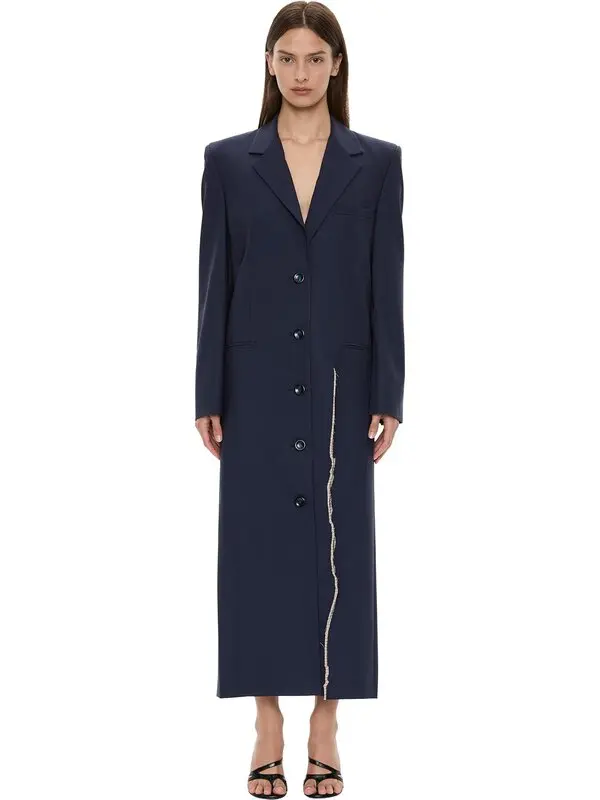 Christopher Esber Torrent Tailored Coat - Blue