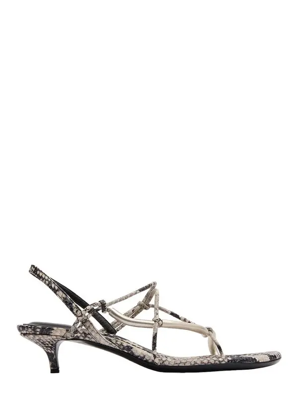 Christopher Esber Molten Micro Heel Sandals - Serpent