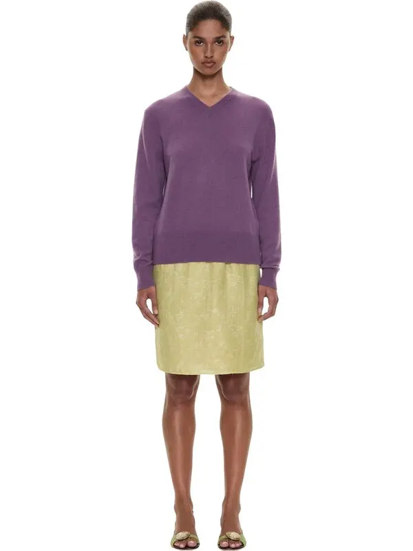 Christopher Esber Light Leak Jacquard Slip Skirt - Yellow