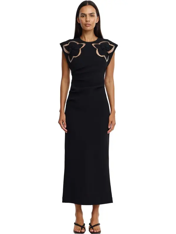 Acler Koda Midi Dress - Black