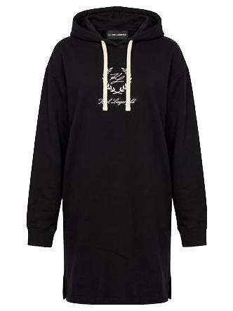 Karl Lagerfeld Mini Dress Size Organic Cotton - Black