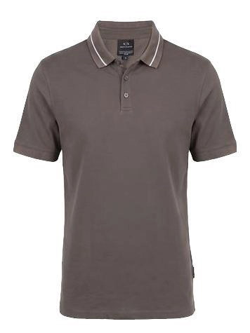 Armani Exchange Polo Shirt Size Cotton, Elastane - Grey