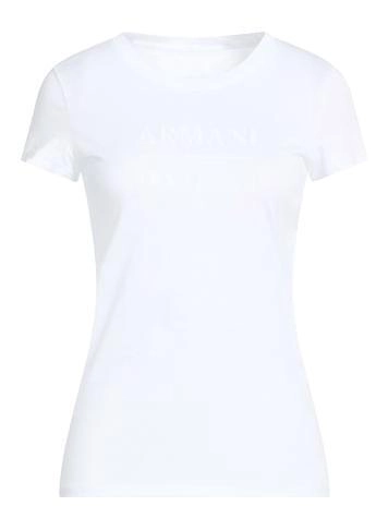Armani Exchange Cotton T-shirt With Appliqués - White