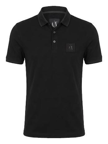 Armani Exchange Polo Shirt Size Cotton - Black