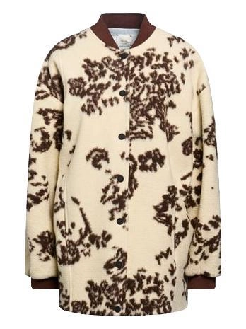 ALYSI Wool And Polyester Coat - Cream