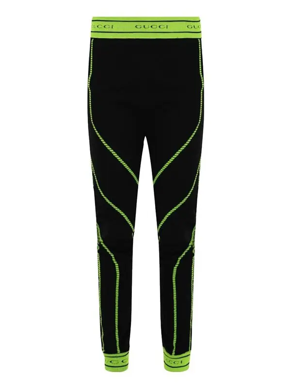 Gucci Logo Jacquard Leggings - Black