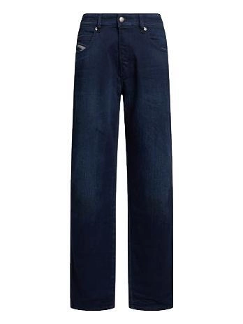 DIESEL® Tapered Fit Jeans In Dark Wash Denim - Blue