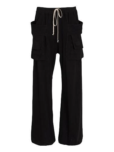 Rick Owens Pants Size Cotton - Black