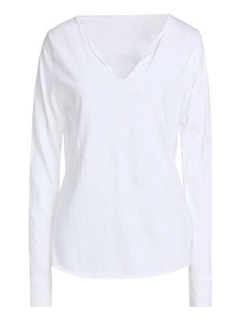 Zadig&Voltaire Cotton Long Sleeve Henley T-shirt - White