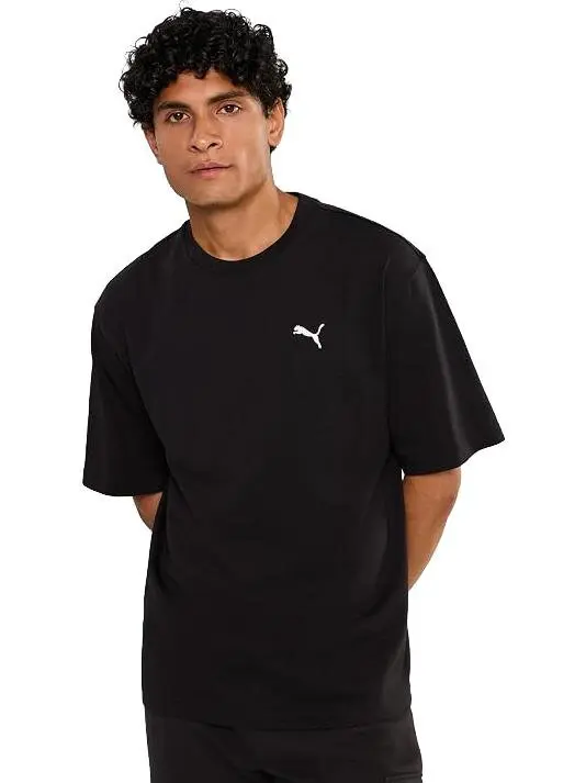 PUMA Essentials Boxy T-shirt T Shirt Glow Heather - Black